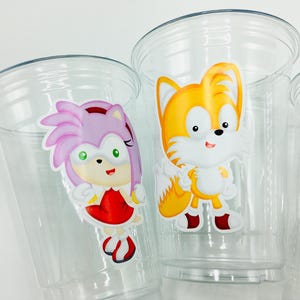 Sonic the Hedgehog Party Cups - 16oz Disposable Cups (knuckles) - Etsy