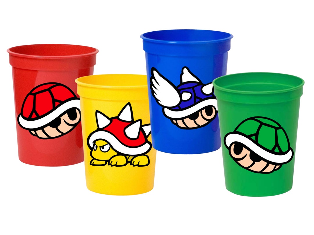 Super Mario Party Cups - 16oz Stadium Cups - Etsy