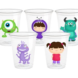 Monsters Inc Party Cups - 16oz Disposable Cups - Etsy
