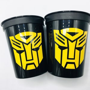 Bumblebee Party Cups - 16oz Stadium Cups (transformers) - Etsy