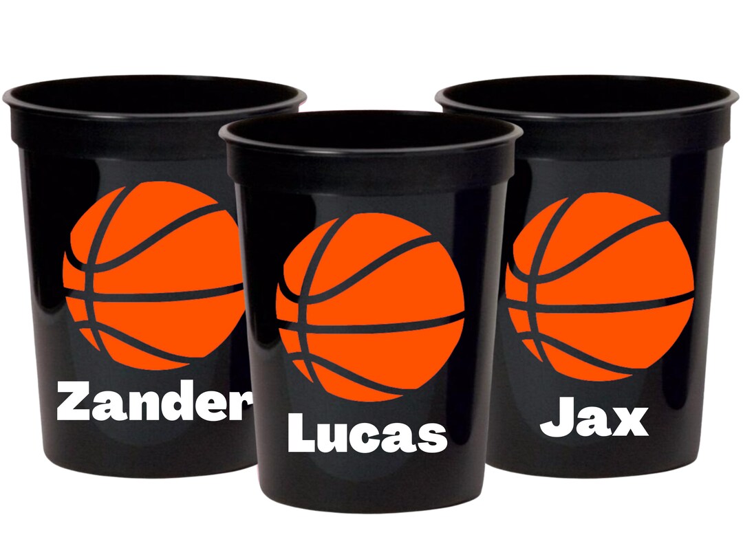 Basketball Party Cups - 16oz Stadium Cups - Etsy