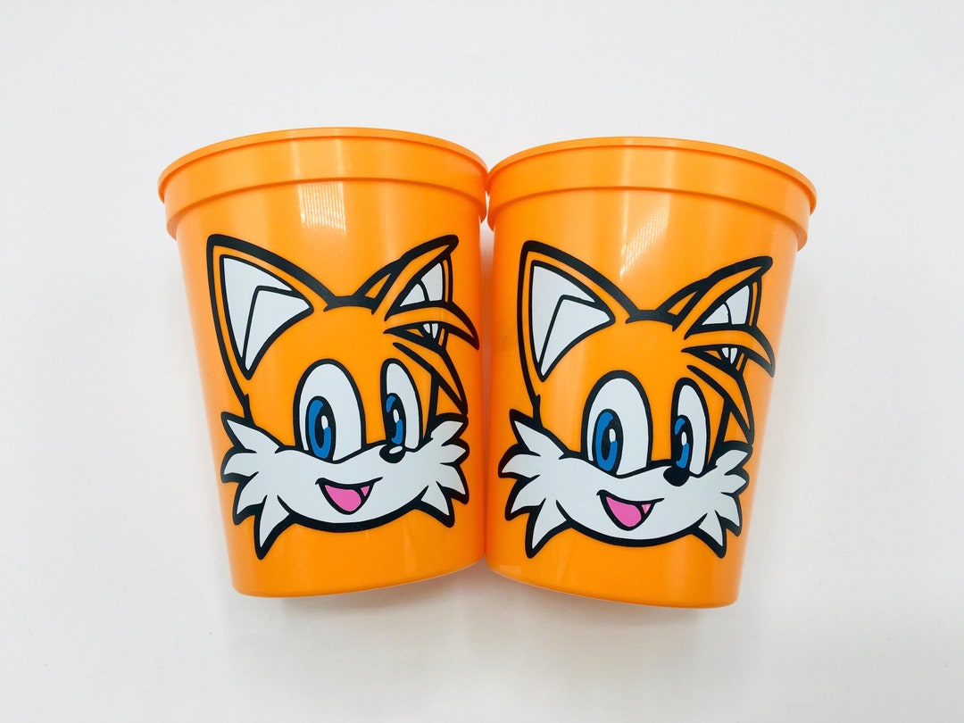 Tails, Sonic the Hedgehog Party Cups - 16oz Stadium Cups - Etsy