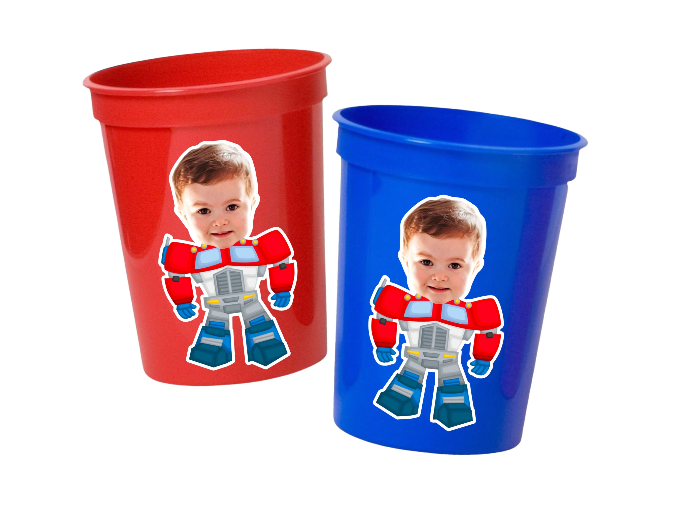 Optimus Prime Face Party Cups 16oz Stadium Cups transformers - Etsy