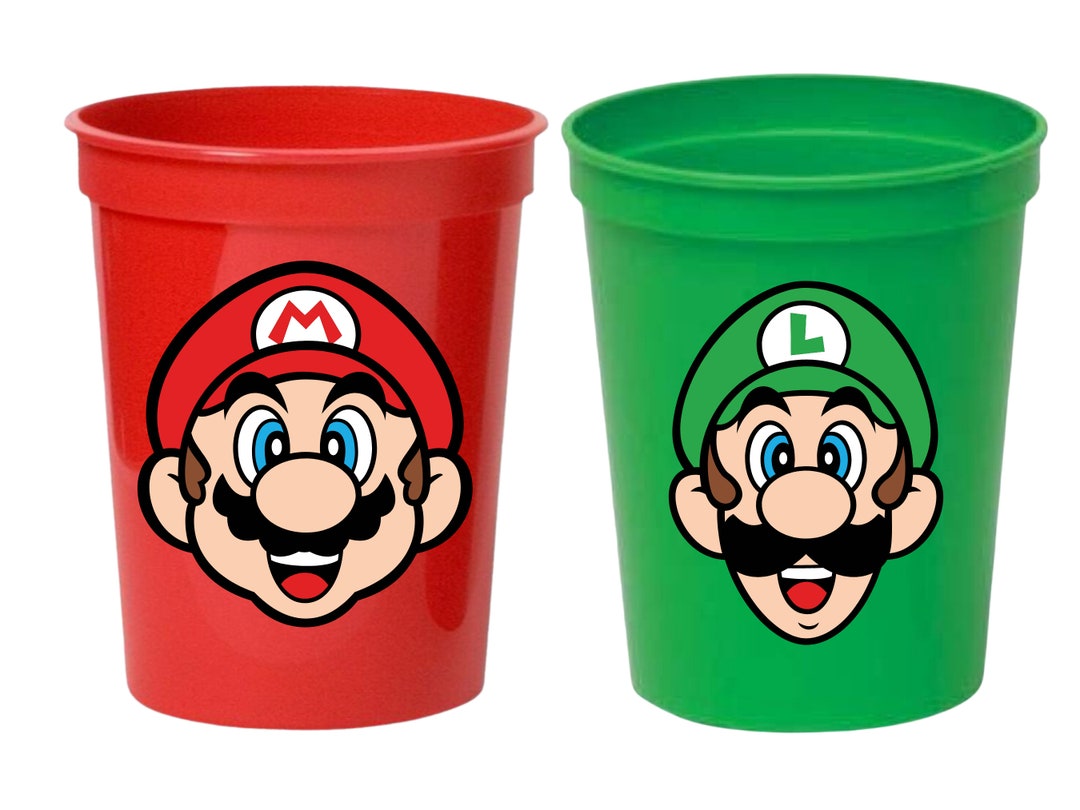 Super Mario Party Cups 16oz Stadium Cups - Etsy