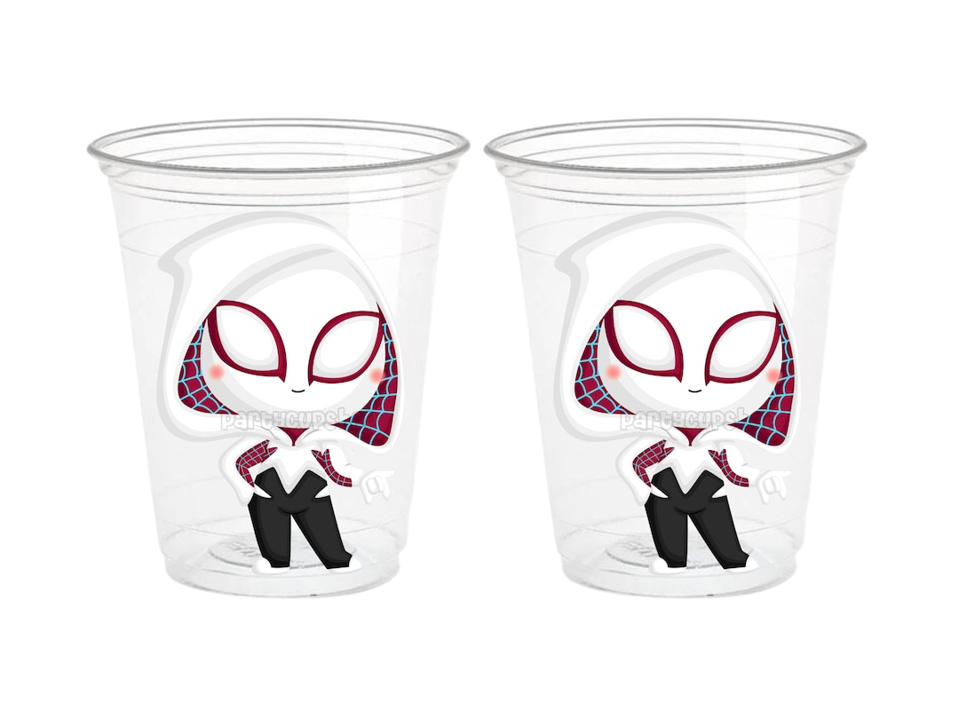 Spider Gwen Party Cups - Disposable Superhero Cups, 16 Fl Oz - Etsy