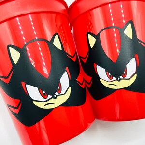 Shadow, Sonic the Hedgehog Party Cups - 16oz Stadium Cups - Etsy