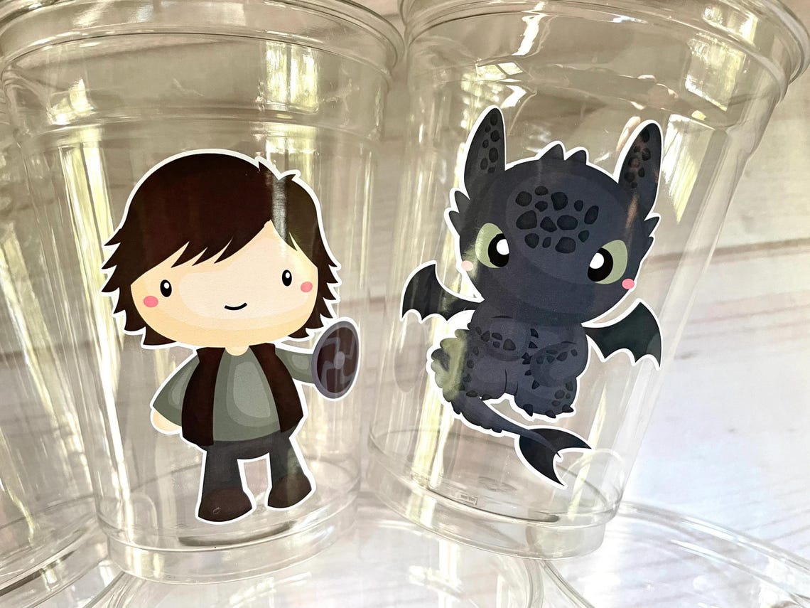 How to Train Your Dragon Party Cups - 16oz Disposable Cups (httyd) - Etsy
