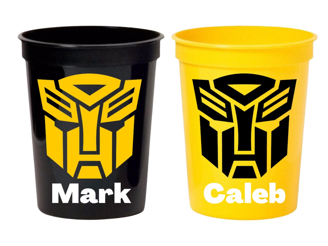 Bumblebee Party Cups - 16oz Stadium Cups (transformers) - Etsy