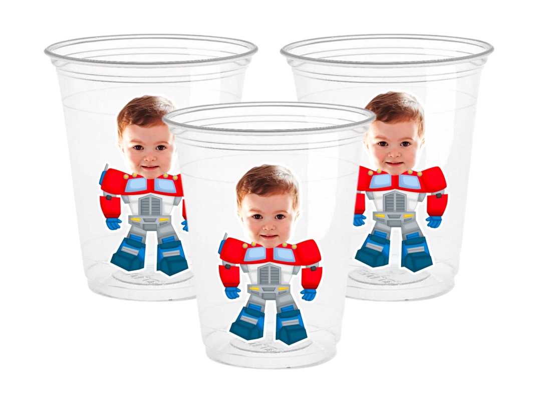 Optimus Prime Face Party Cups 16oz Disposable Cups transformers - Etsy