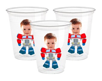 Optimus Prime Face Party Cups 16oz Stadium Cups transformers - Etsy