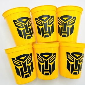Bumblebee Party Cups - 16oz Stadium Cups (transformers) - Etsy