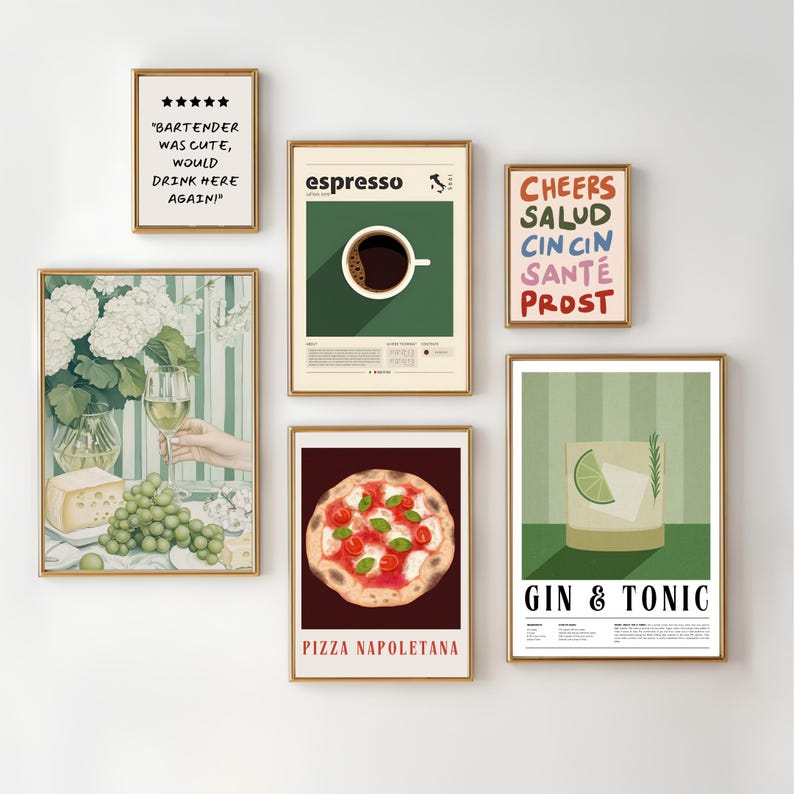 Kitchen Print Set of 300+ Prints Kitchen Wall Art Kitchen Poster ...
