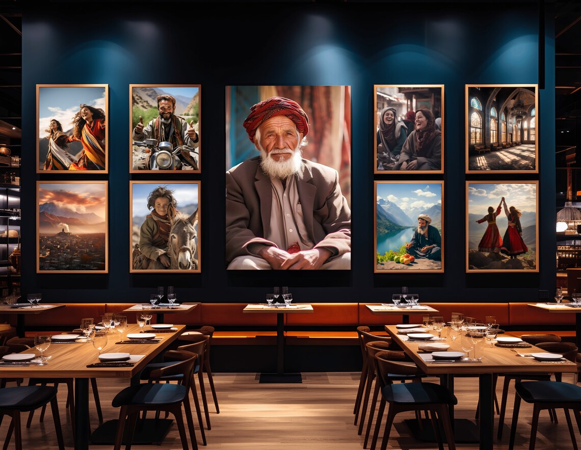 Afghanistan Wall Art Kabul Wall Art Afghan Dress Girl Afghan Clothing ...