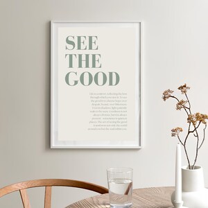 Sage Green Print Set of 6 | Affirmation Print Motivational Print Calm ...