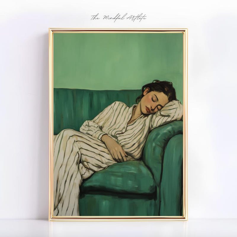 Woman Sleeping Art - Etsy