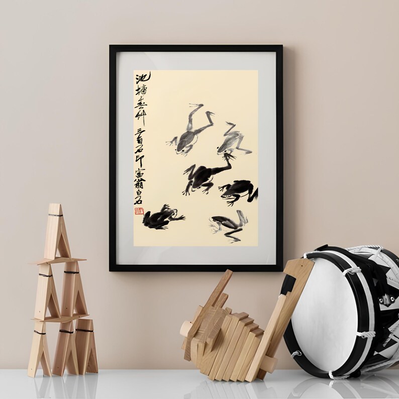 Matsumoto Hoji Wall Art Japanese Frog Art Print Poster Matsumoto Hoji ...