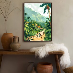 Kongo Print Kongo Illustration Kinshasa Poster Kongo Travel Poster ...