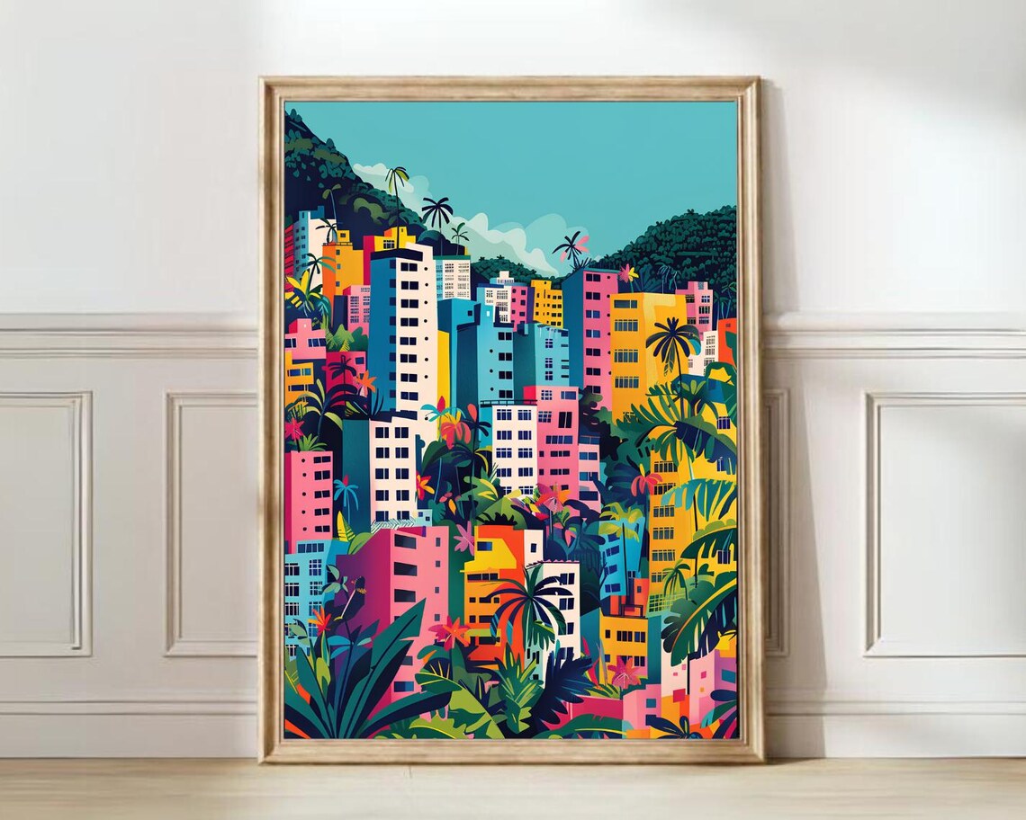 Venezuela Print Venezuela Illustration Caracas Travel Poster Caracas ...