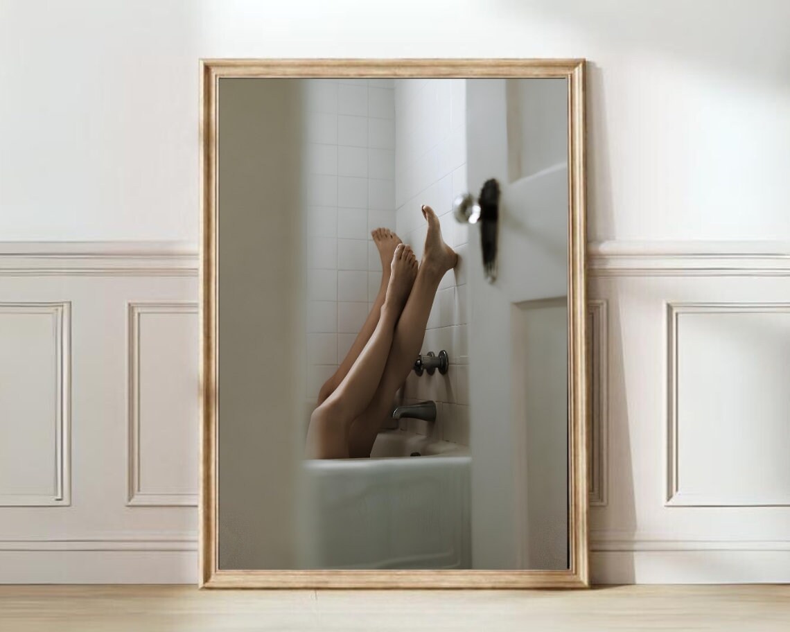Legs Print Feet Print Feet Poster Legs Bathroom Print Bathroom Decor ...