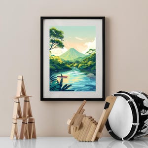 Nicaragua Print Nicaragua Illustration Nicaragua Travel Poster ...