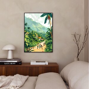 Kongo Print Kongo Illustration Kinshasa Poster Kongo Travel Poster ...