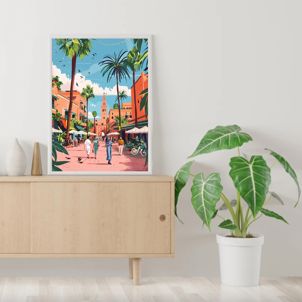 Morocco Print Morocco Illustration Morocco Travel Poster Marrakech ...