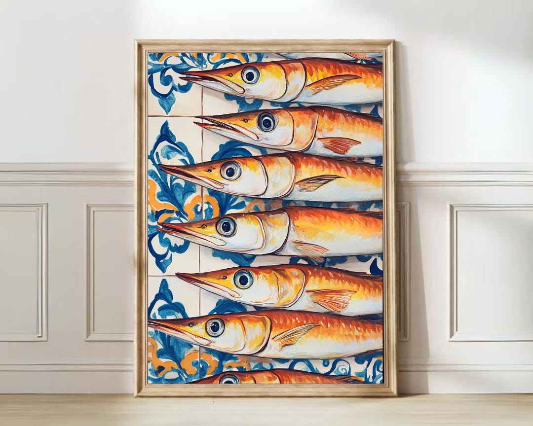 Swordfish Print Fish Illustration Sword Fish Vintage Poster Retro ...