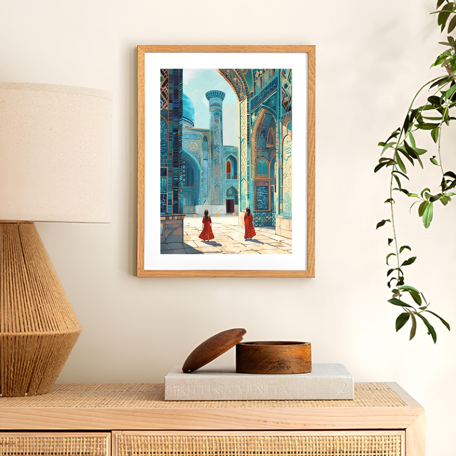 Uzbekistan Print Samarkand Illustration Uzbekistan Poster Samarkand ...