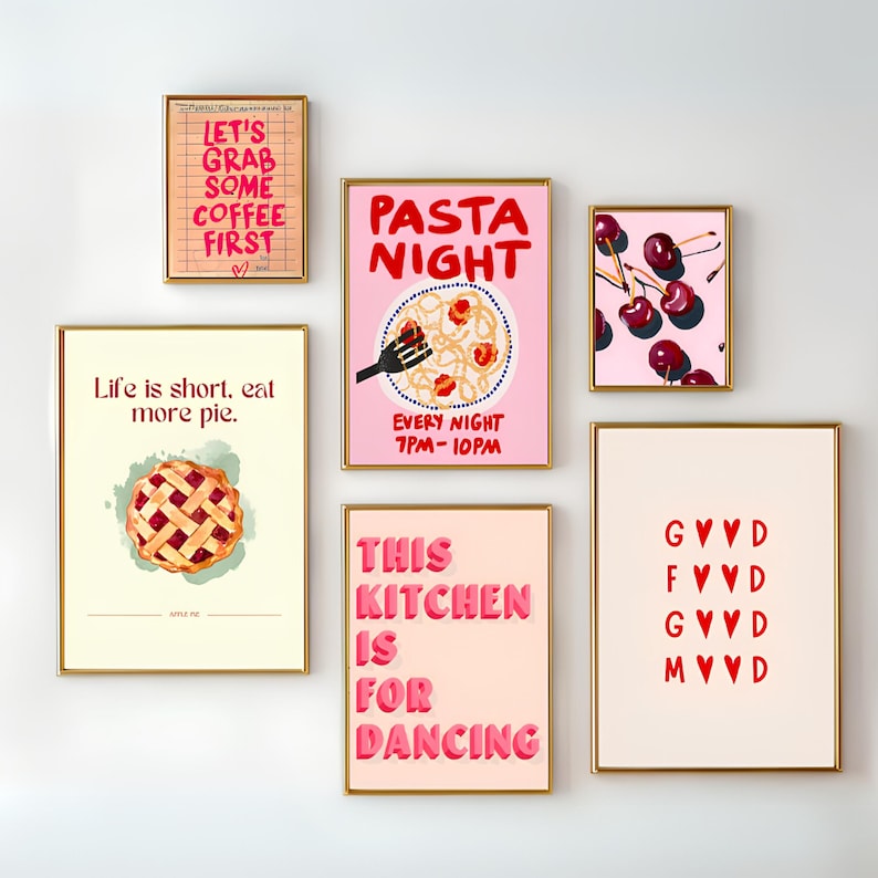 Kitchen Print Set of 300+ Prints Kitchen Wall Art Kitchen Poster ...