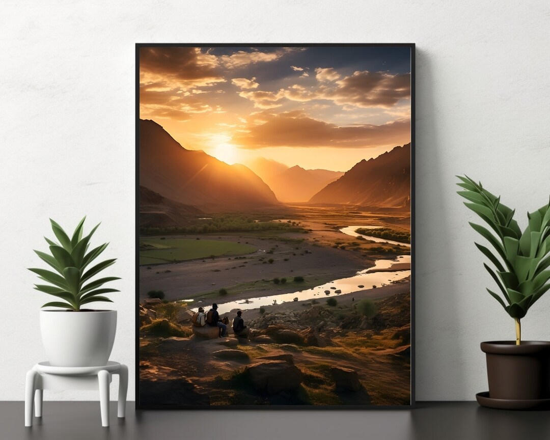 Afghanistan Wall Art Sunrise Kabul Wall Art Afghan Poster Islam Wall ...