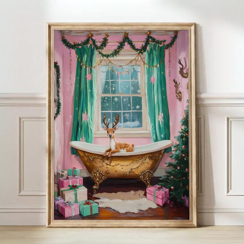 Christmas Bathroom - Etsy