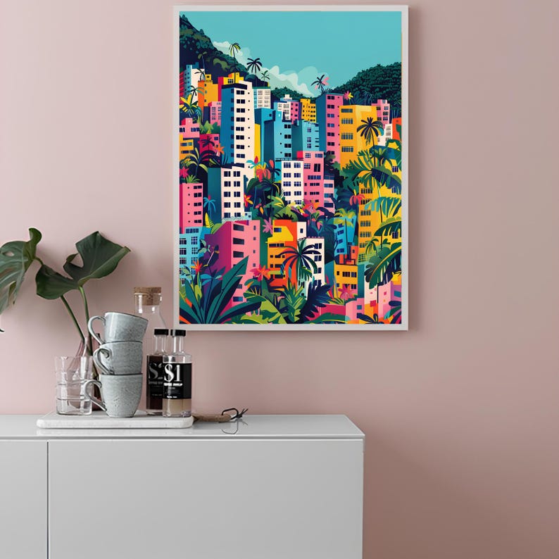 Venezuela Print Venezuela Illustration Caracas Travel Poster Caracas ...