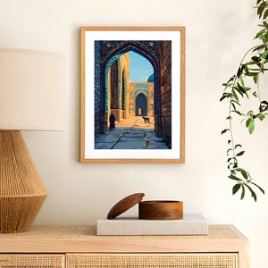 Uzbekistan Print Samarkand Illustration Uzbekistan Poster Samarkand ...