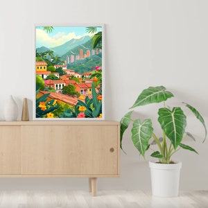 Bogota Print Colombia Illustration Bogota Travel Poster Bogota Painting ...