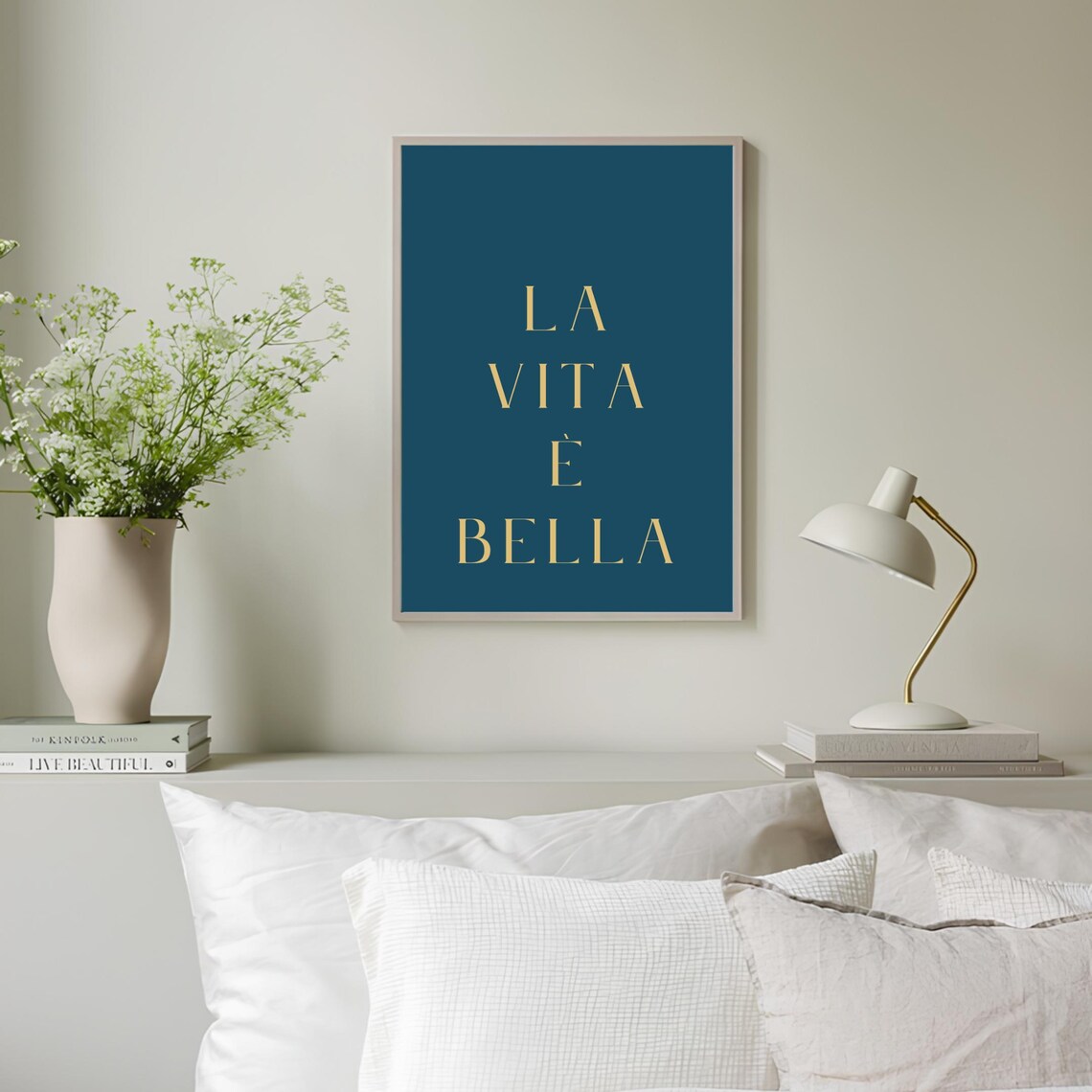 La Vita E Bella Print Life is Good Poster Motivational Print Positive ...