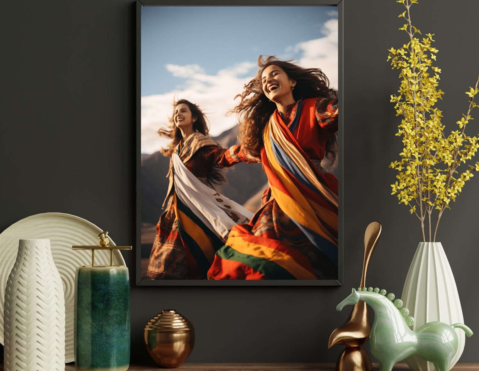 Afghanistan Wall Art Kabul Wall Art Afghan Dress Girl Afghan Clothing ...