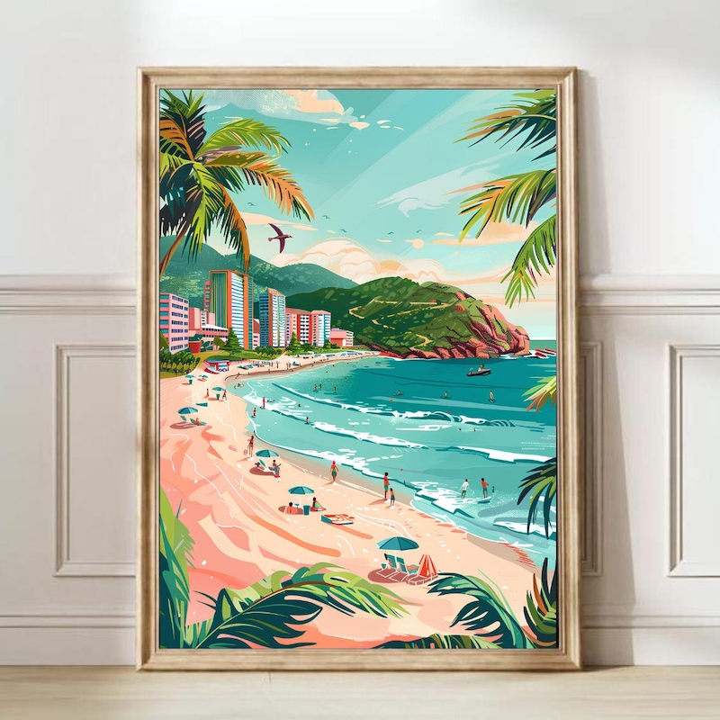 Venezuelan Beach Painting - Etsy