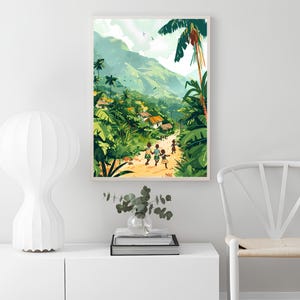 Kongo Print Kongo Illustration Kinshasa Poster Kongo Travel Poster ...