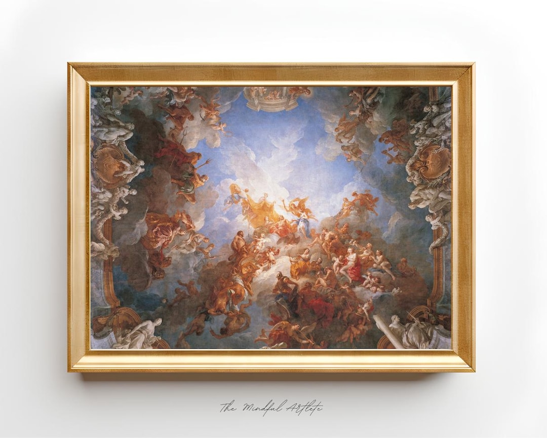 The Apotheosis of Hercules Print Francois Lemoyne Print Large Wall Art ...