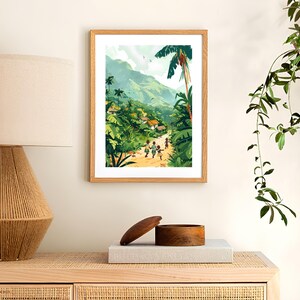 Kongo Print Kongo Illustration Kinshasa Poster Kongo Travel Poster ...