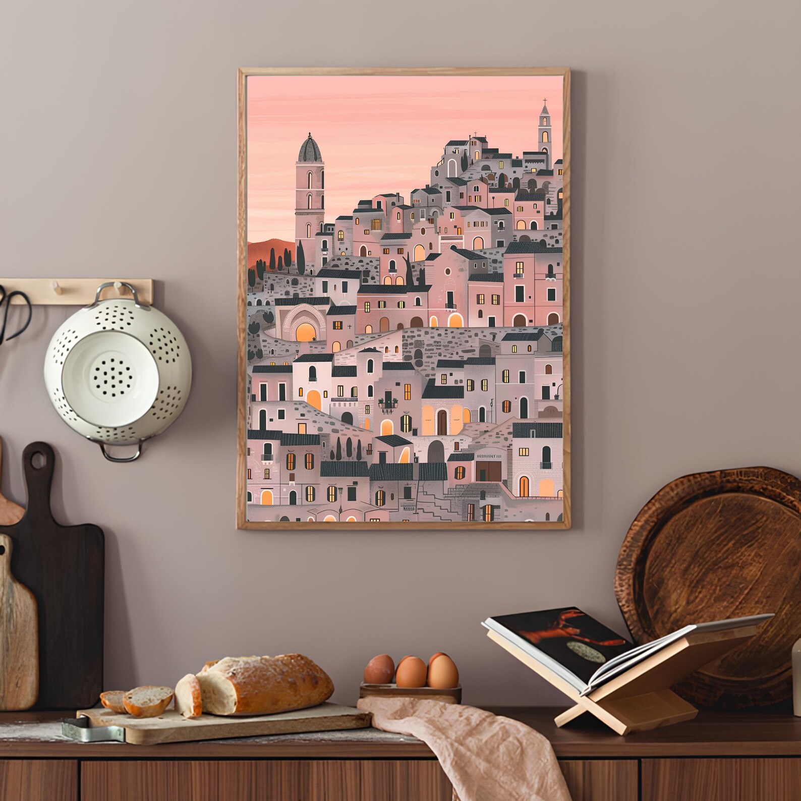 Matera Print Matera Illustration Basilikata Print Apulia Print Matera ...