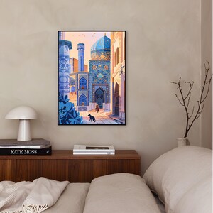 Uzbekistan Print Samarkand Illustration Uzbekistan Poster Samarkand ...