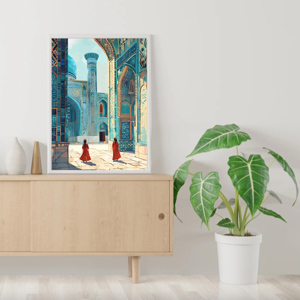 Uzbekistan Print Samarkand Illustration Uzbekistan Poster Samarkand ...