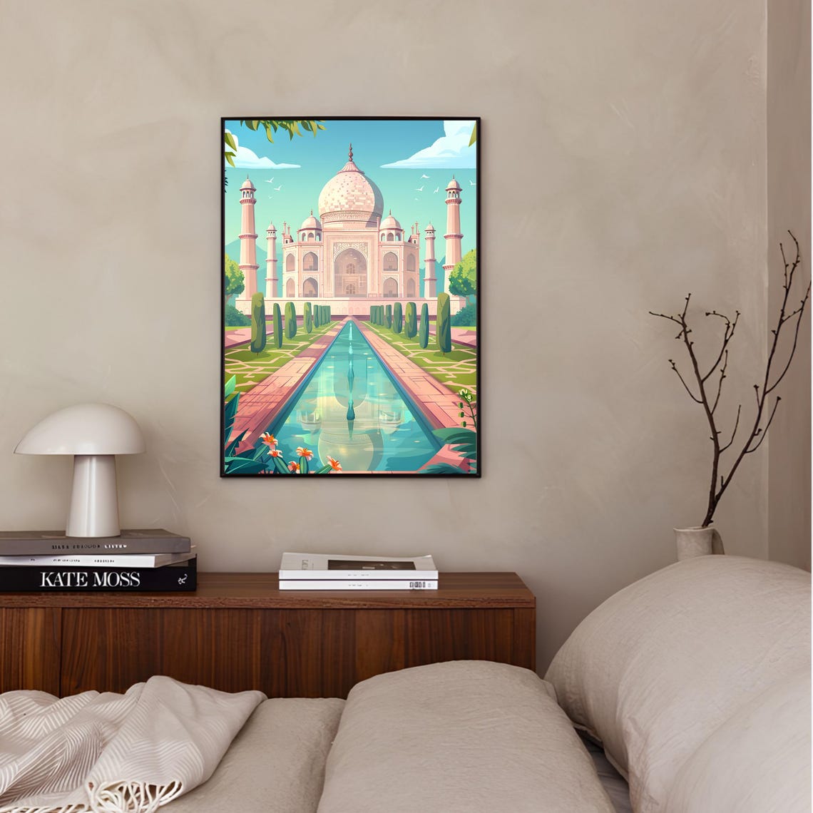 India Print India Illustration Taj Mahal Print Taj Mahal Poster India ...