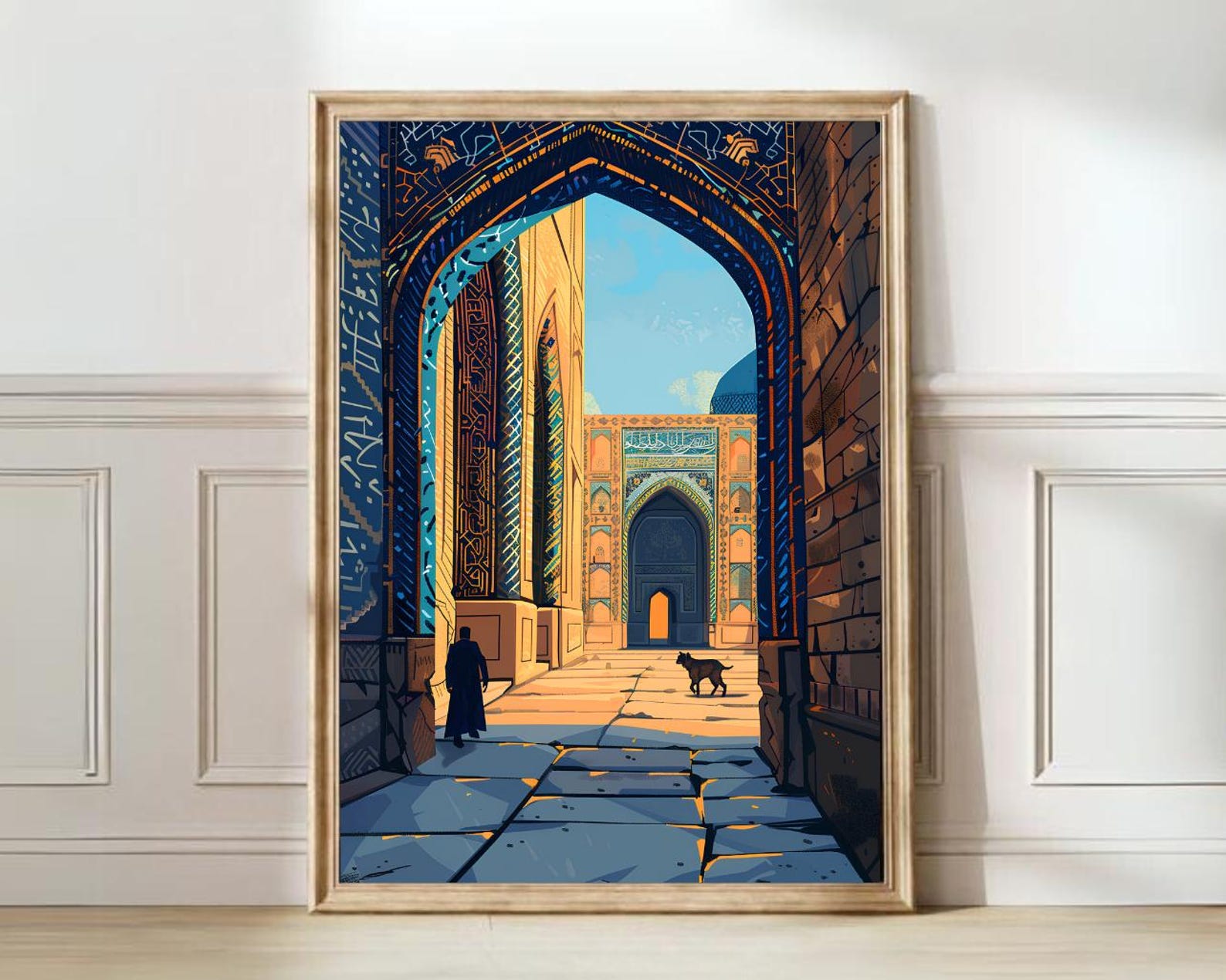 Uzbekistan Print Samarkand Illustration Uzbekistan Poster Samarkand ...