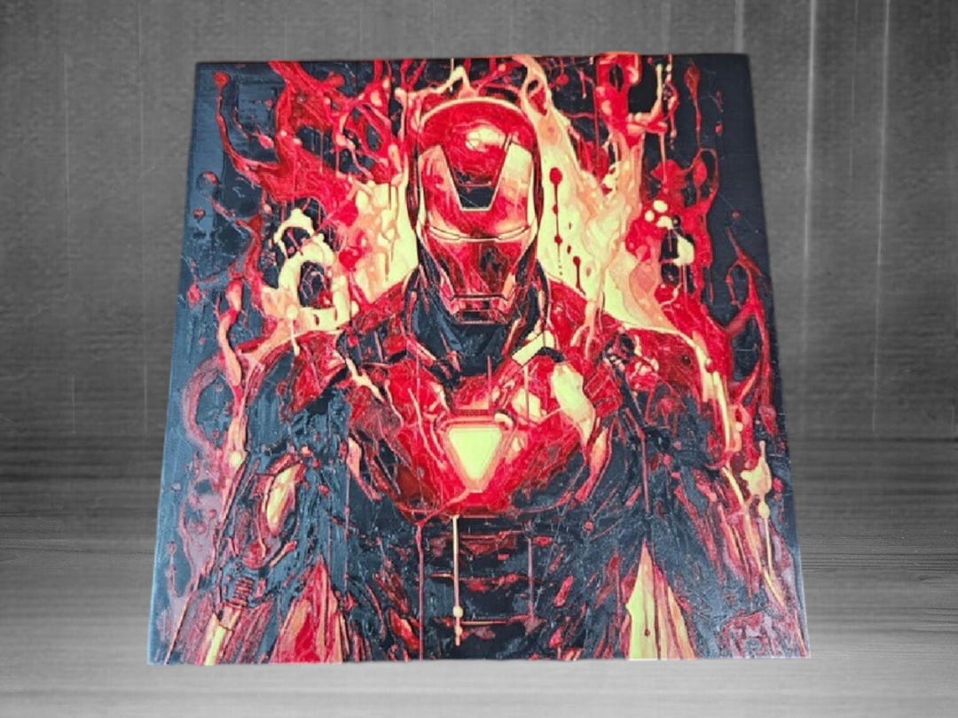 Hue Forge Iron Man Print - Etsy