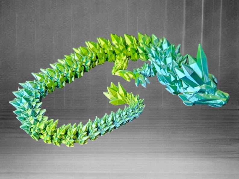 24" 3d Printed Articulated Dragon - Etsy