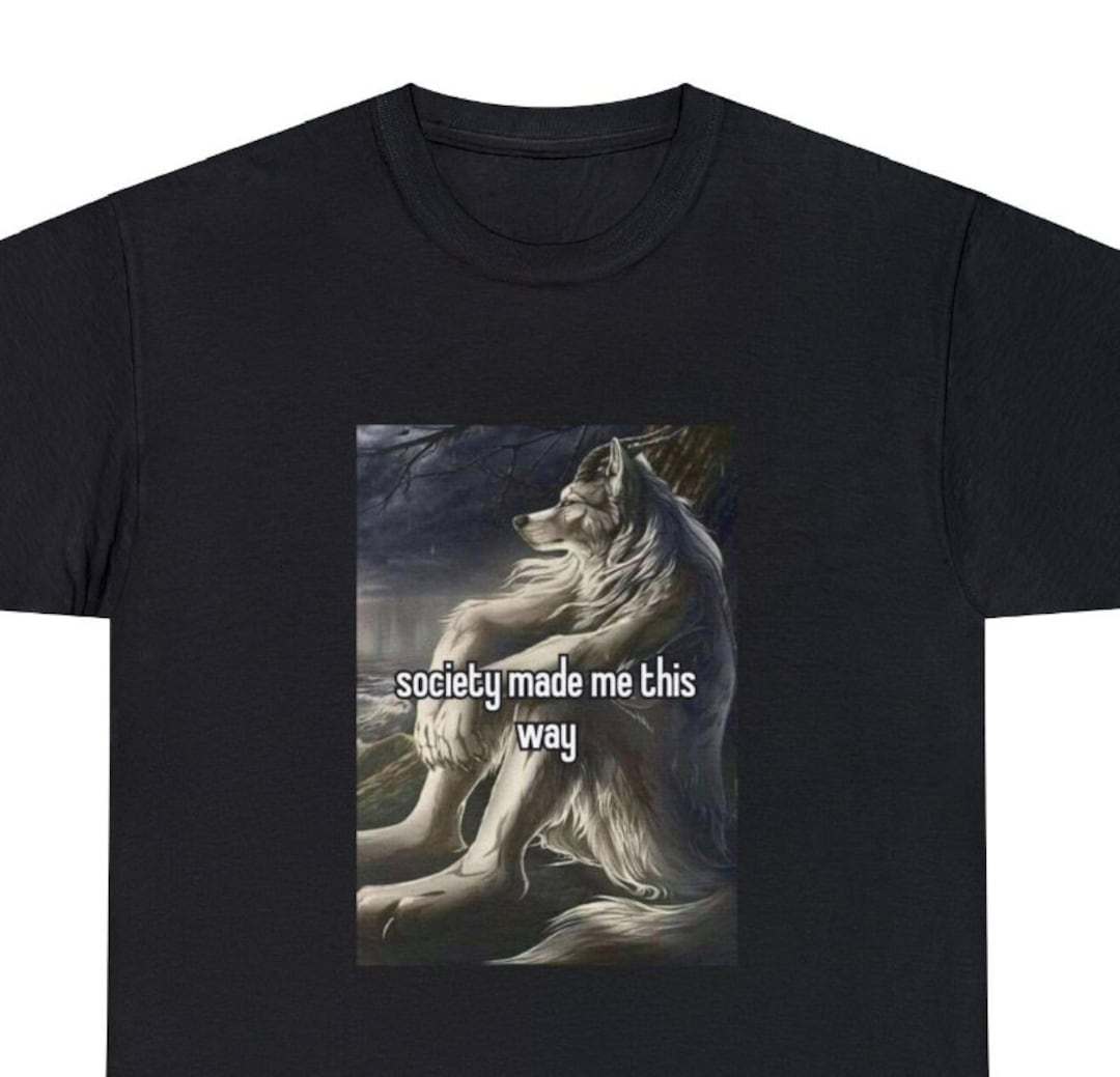 Alpha Wolf Meme Shirt Shitpost Y2K Humor Shirt Sigma Male - Etsy