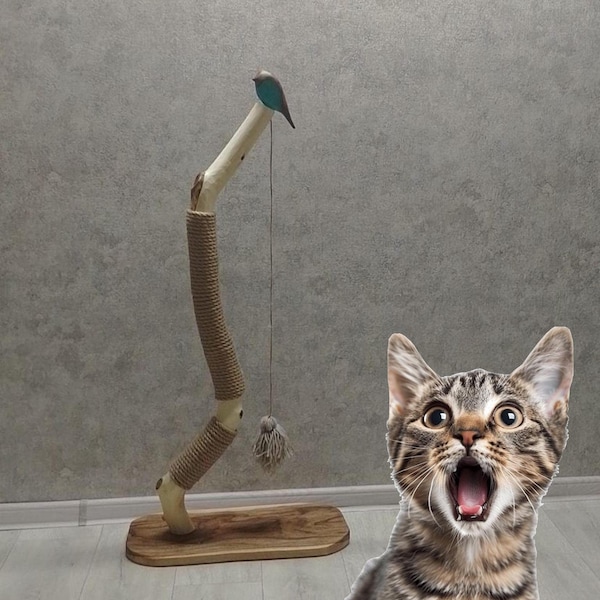 Natural Branch Cat Tree Etsy