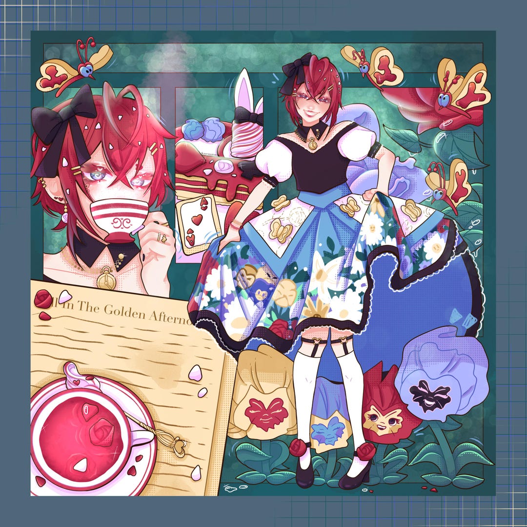 Twisted Wonderland Riddle Rosehearts Print - Etsy